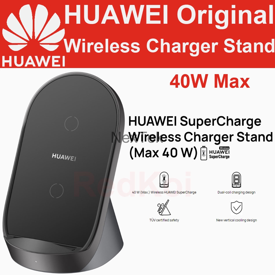 Original Huawei 40W Wireless Charger SuperCharge Stand 40W Desktop CP62 Charger 65W P40 Pro Mate ...
