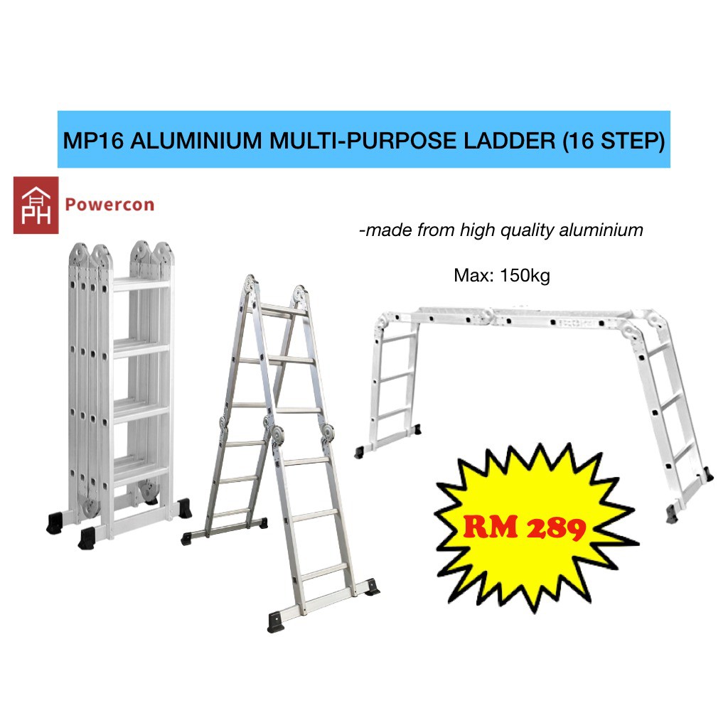MULTIPURPOSE LADDER TANGGA LIPAT (HEAVY DUTY) 12 KAKI, 16 KAKI, 20 KAKI ...