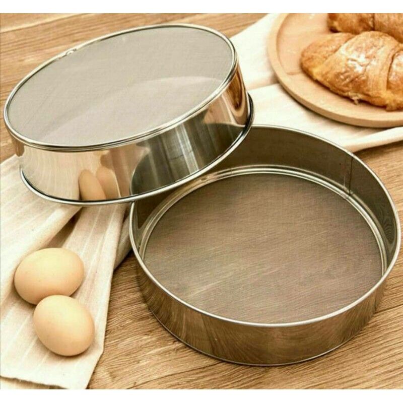 ACUAN PENGAYAK TEPUNG SAIZ 15CM | STAINLESS STEEL MEST FLOUR 15CM ...