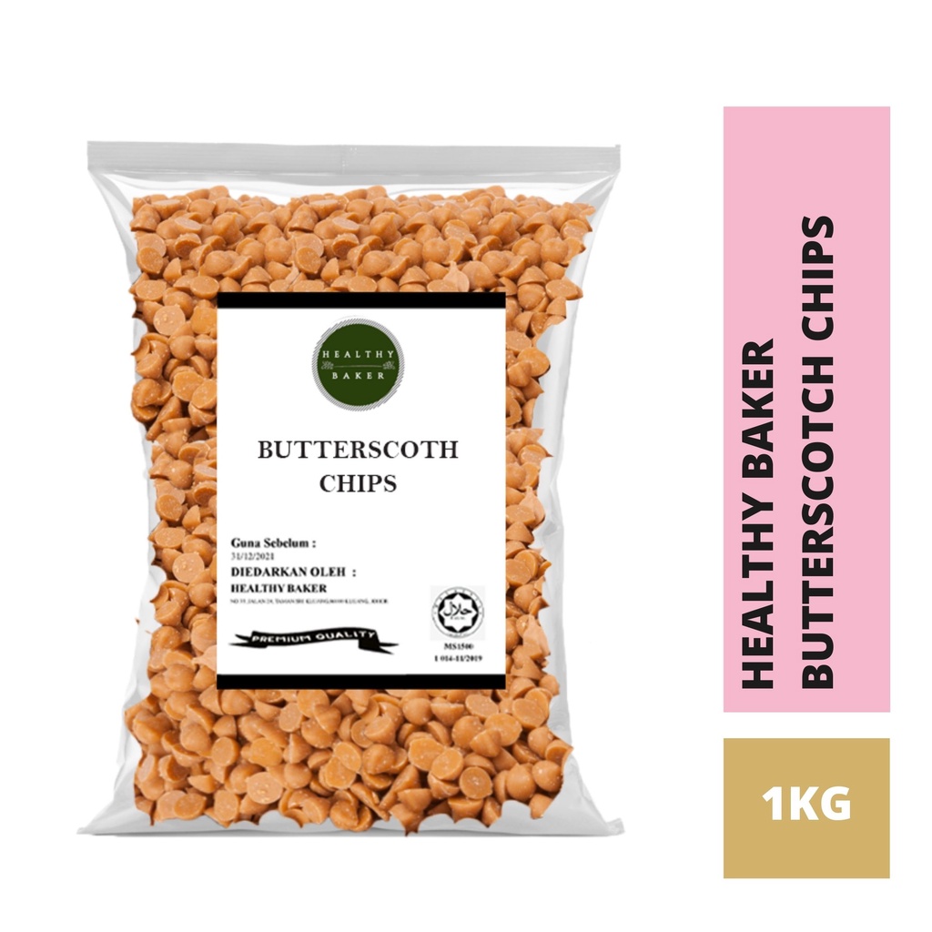 BUTTERSCOTH CHIP 1kg/500g/100g / Butterscoth Compound / Cip Sebatian ...