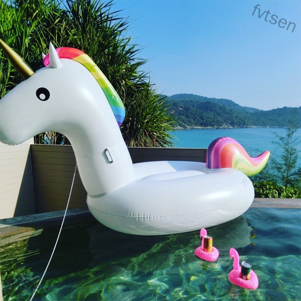 fvtsen Inflatable Unicorn Pool Float, Medium Party Tube Raft, Outdoor ...