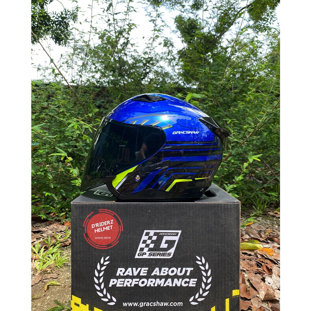 2023 Gracshaw G535 Gennex GP Series GP20 Open Face Motosikal Helmet ...