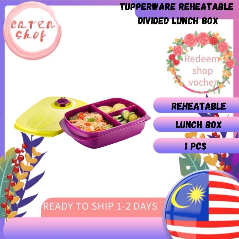 Tupperware Reheatable Divided Lunch Box | Shopee Malaysia