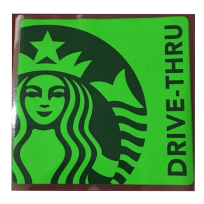 Authentic Starbucks Limited Edition Drive-Thru Car Sticker | Shopee ...
