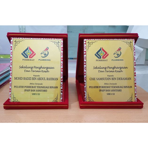 Velvet Box Wood WITH Songket PLATE /Songket Design/Kayu Material ...