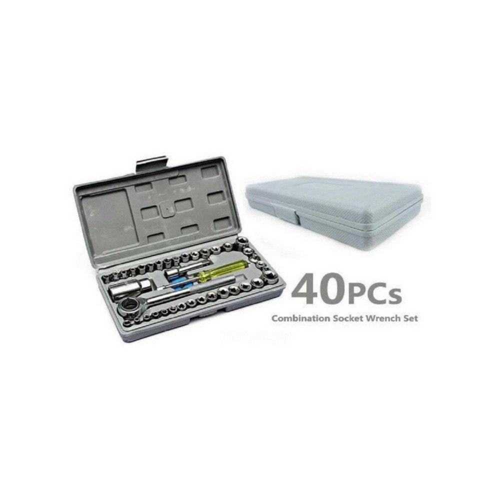 Tool Kit 40 in 1 Sock Set Wrench/Sock Screwdriver Workshop Tool Set ...