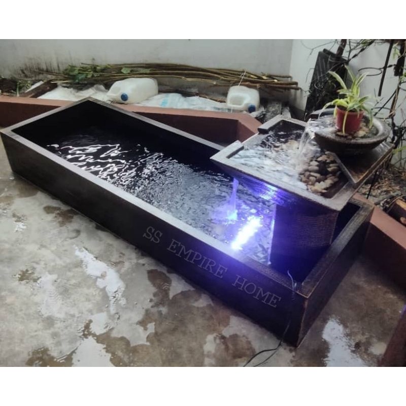S60 Yellow 6x2 Feng Shui Water Pond Fountain Kolam Air Sandstone Garden ...