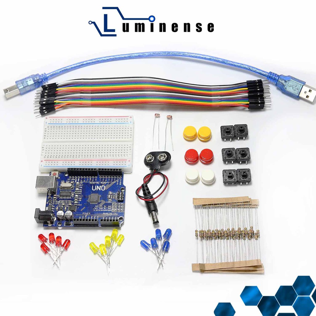[Luminense] Arduino Uno R3 Start Kit basic Arduino Learning Kit for Beginner | Shopee Malaysia