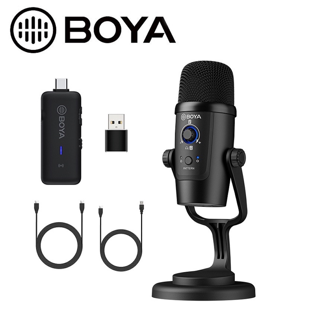 BOYA BY-PM500W Dual Function USB Wireless Microphone Meeting Conference ...