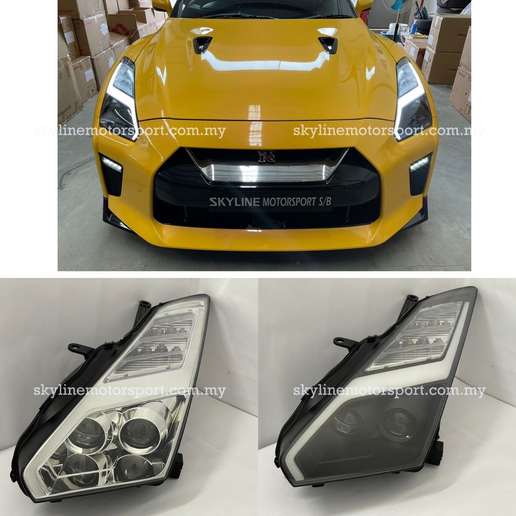 Nissan Skyline GTR R35 Head Lamp Projector DRL Led 100% Taiwan 2007 ...