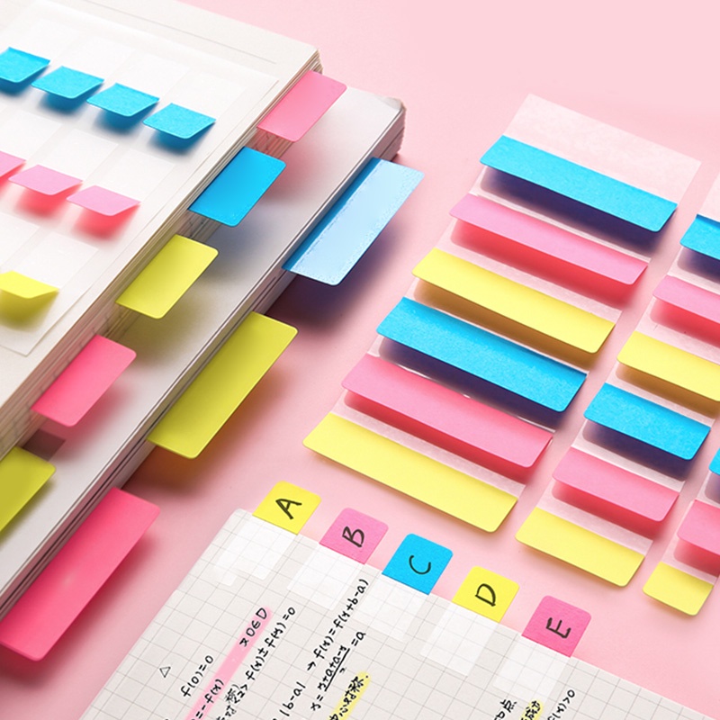 120 Sheets Transparent Classification Writable Index Note Paper Paging ...