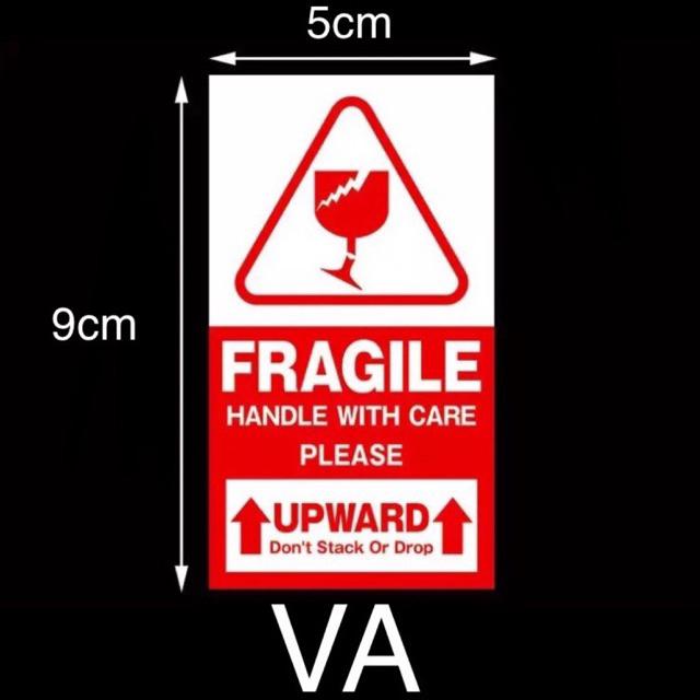 Sticker Fragile 9CM * 5CM Packing Logistic Handle Care Don't Fall Not ...