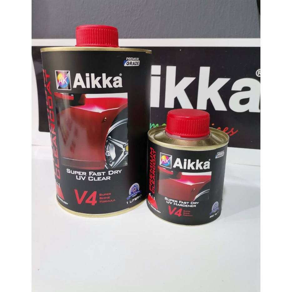 Aikka V4 Super Fast Dry UV Clearcoat 4:1/CLEAR KILAT CEPAT KERING ...