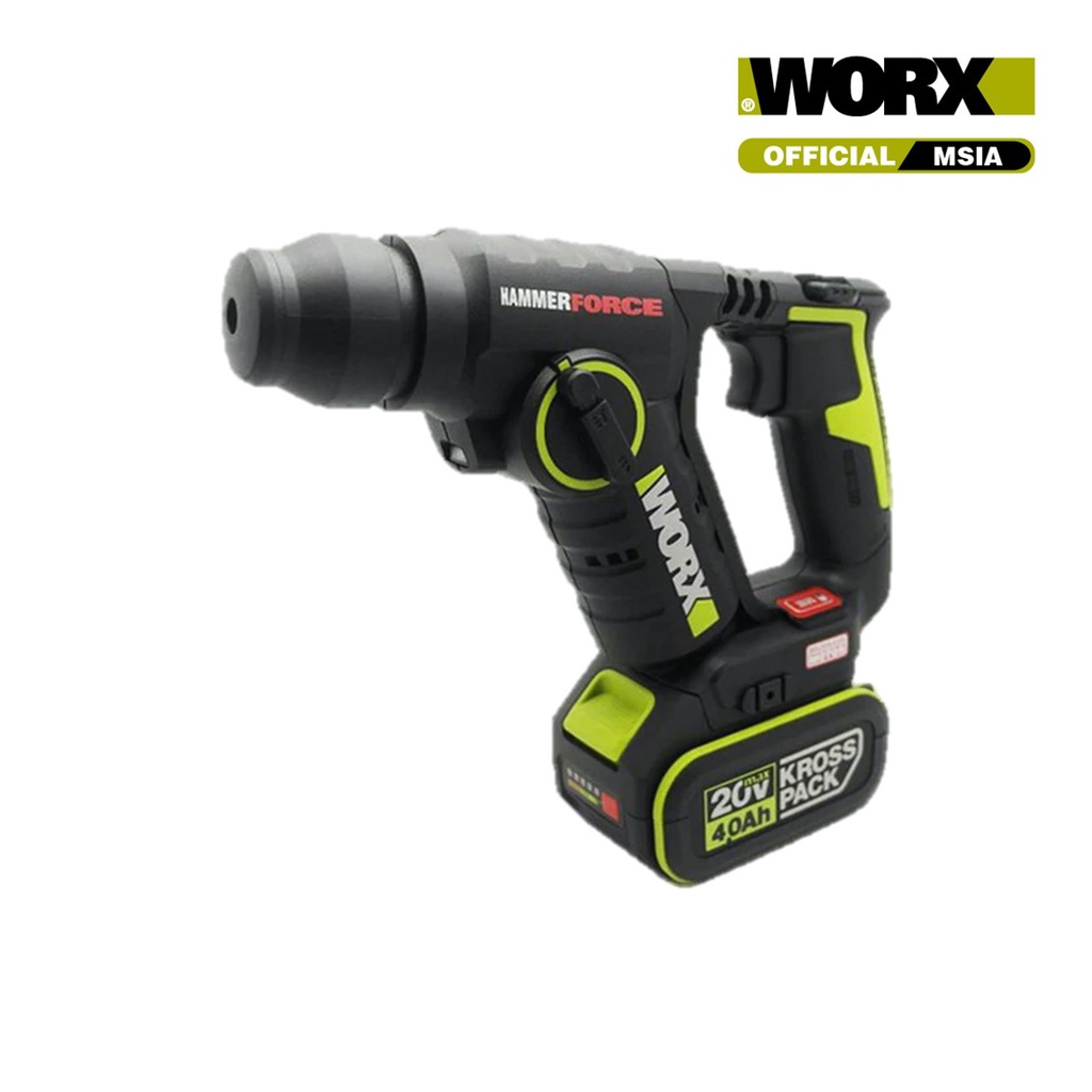 WORX WU380S.5 20mm 20V Brushless Rotary Hammer | Shopee Malaysia