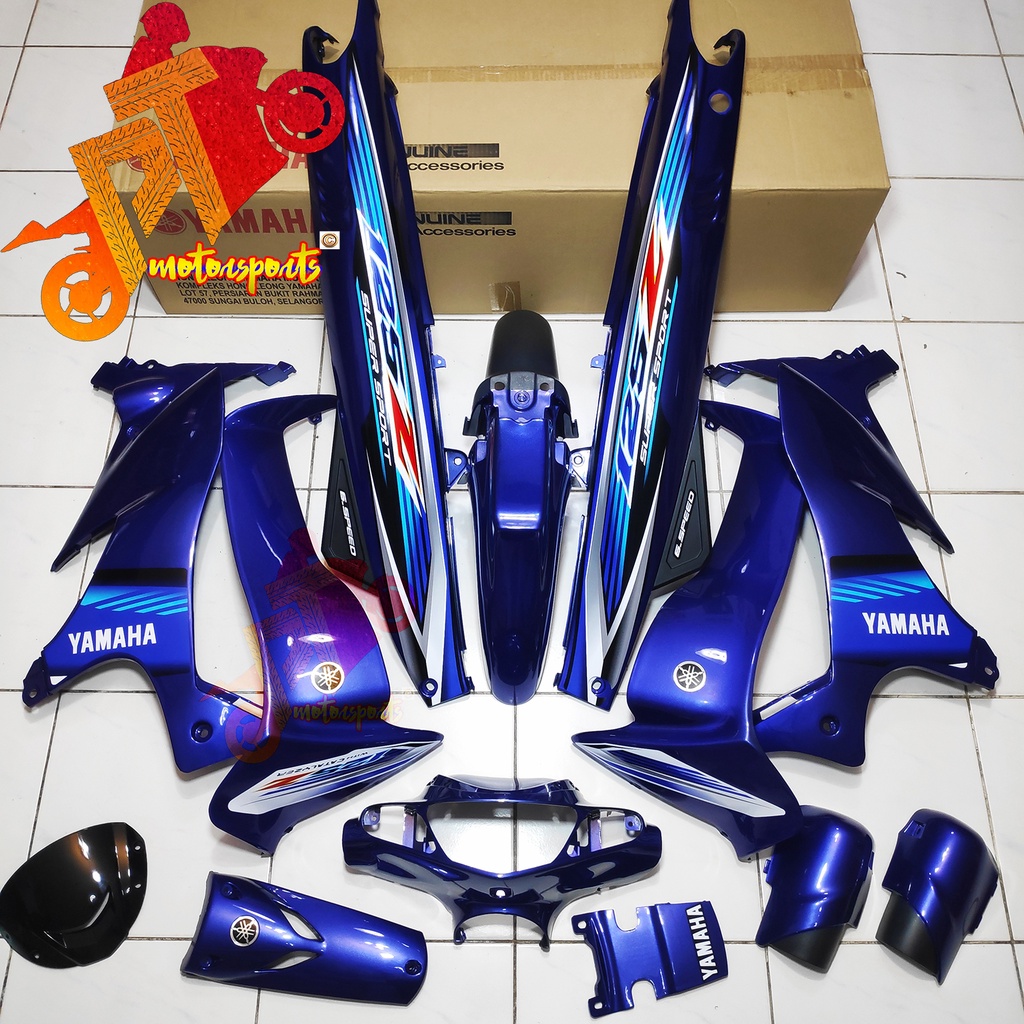 Yamaha 125ZR 125Z DPBMC Gp Blue Robot Biru Sticker 8 Blue Siap Logo ...
