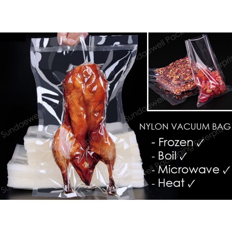 S M size Food Nylon Retort Vacuum Sealer Packaging Bag Transparent ...