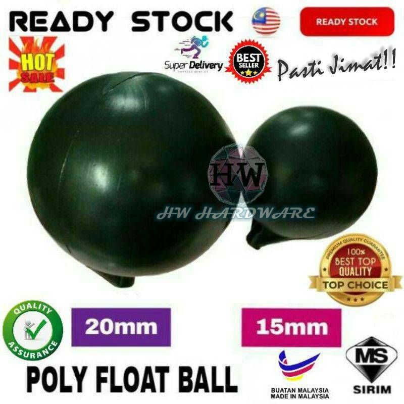 BOLA TANGKI HITAM TECHPLAS POLY FLOAT BALL / CISTERN FLOAT BALL (SIRIM ...