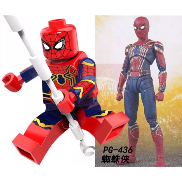 POGO MARVEL IRON SPIDER MF (INFINITY WAR) PG-436 (COMPATIBLE) | Shopee ...