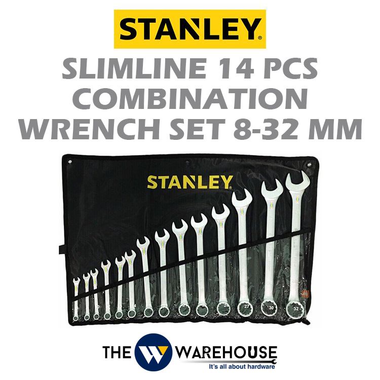 Stanley Slimline 14pcs Combination Wrench Set 8 - 32mm STMT80944-8 80 ...