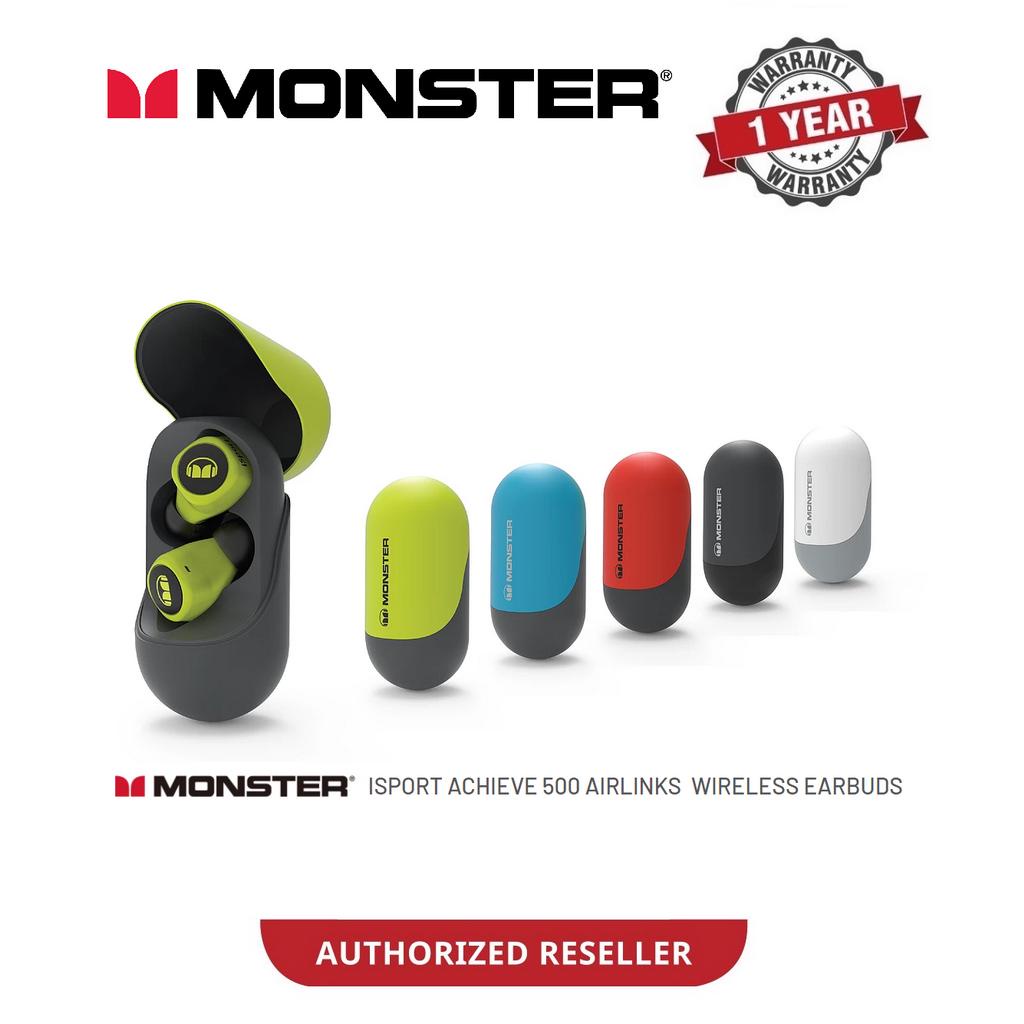 Monster iSport Achieve 500 AirLinks Wireless Earbuds - Bluetooth 5.0 I ...