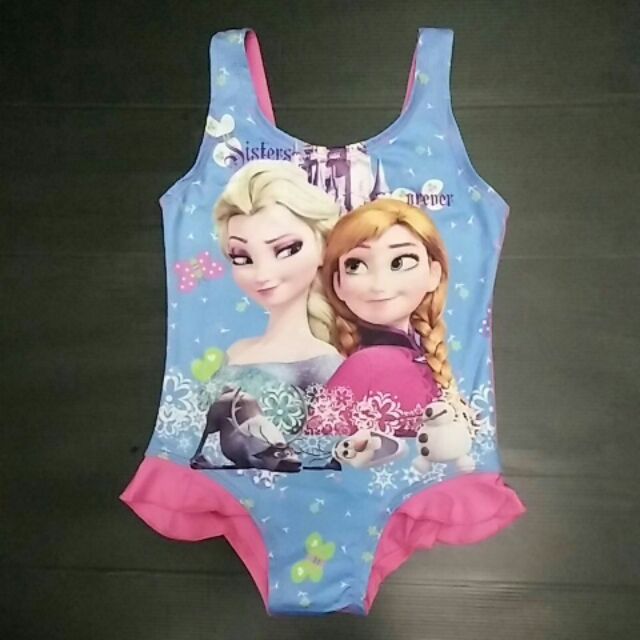 Girls Swim Suit - Frozen Anna Elsa | Shopee Malaysia