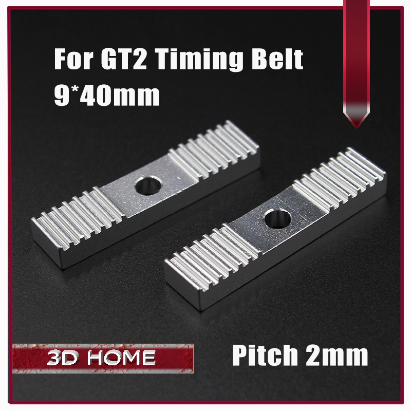 Reprap DIY GT2 Timing Belt Fixing Piece Aluminum Alloy Tooth pitch 2mm ...
