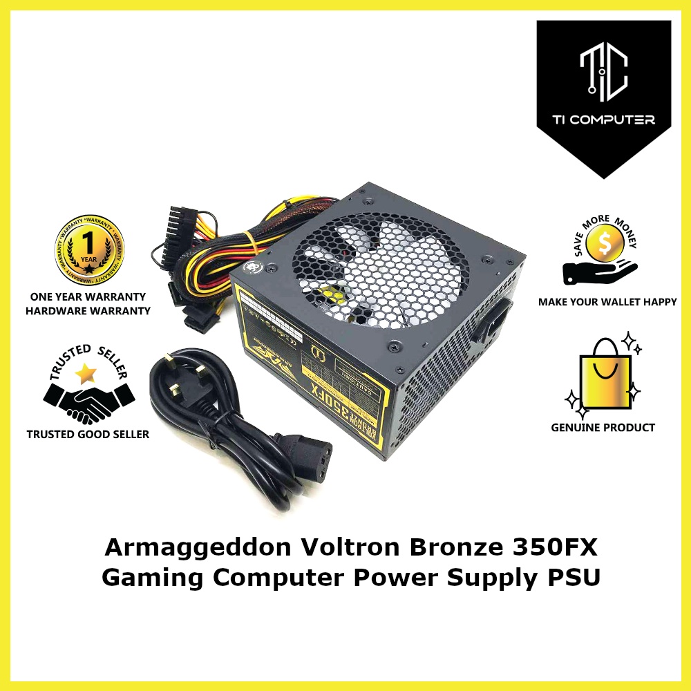 Armaggeddon Voltron Bronze 350FX Gaming Computer Power Supply PSU | Shopee Malaysia