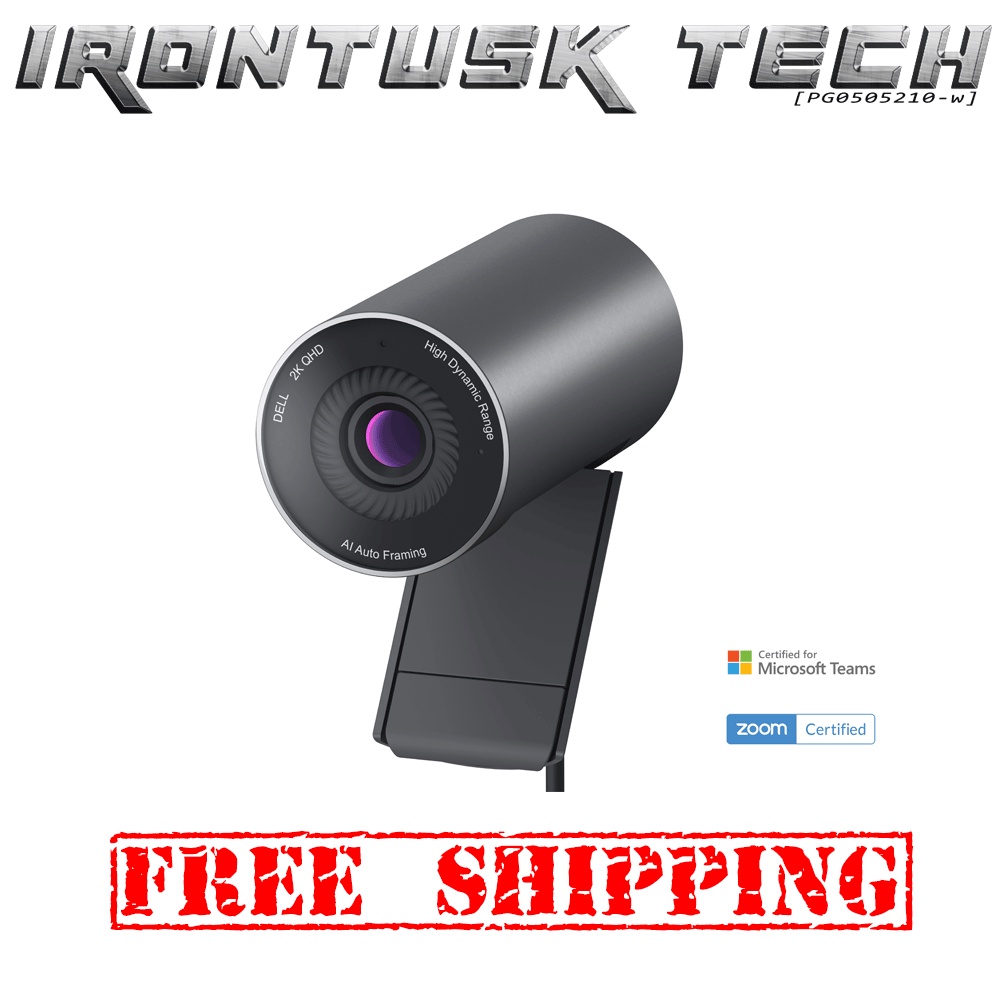 Dell WB5023 Pro 2K QHD Webcam with Industry Leading Video Quality ...