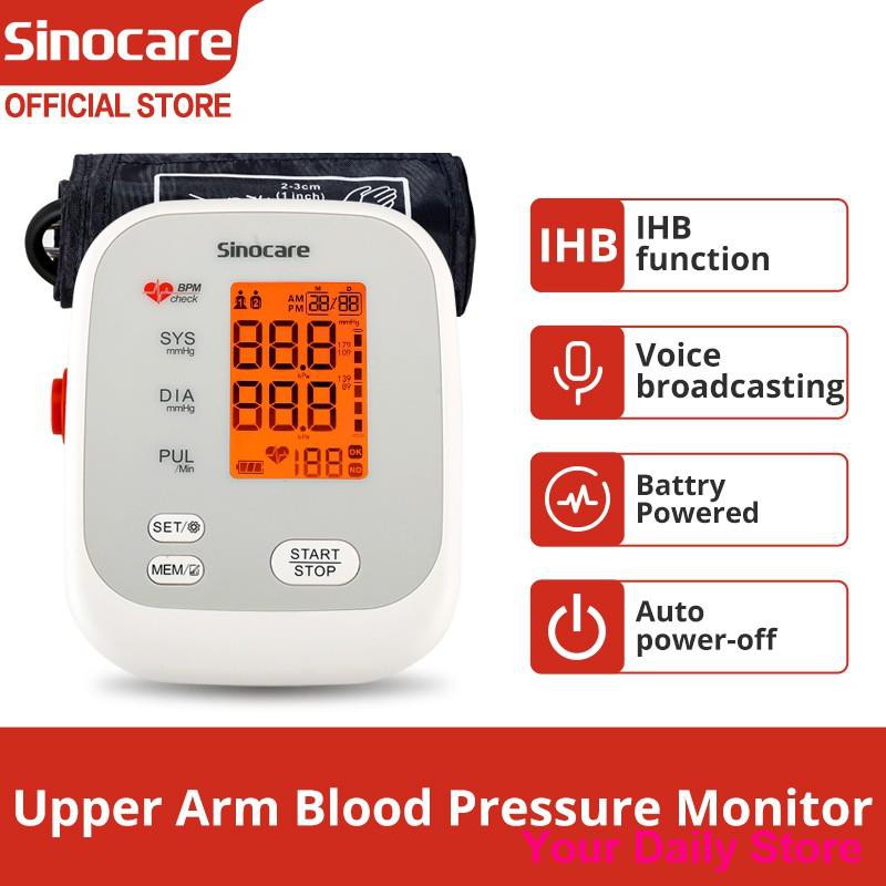 🔥Ready Stock🔥Sinocare Blood Pressure Monitor Upper Arm With 2 Users 120 ...