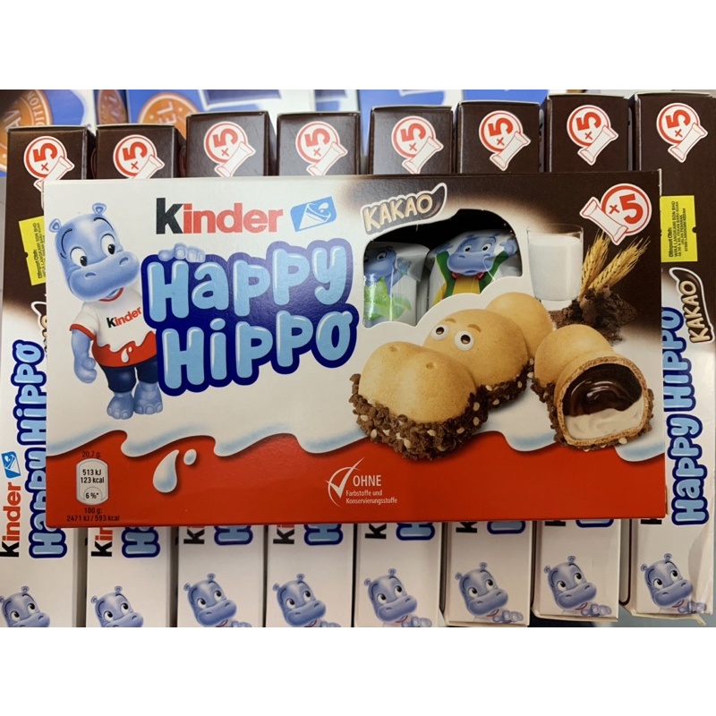 Kinder Happy Hippo Cacao T5 (20.7g X 5 = 103.5g) | Shopee Malaysia
