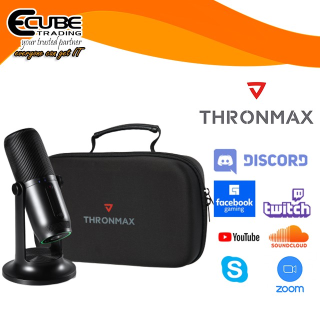 THRONMAX MCDRILL ONE PROFESSIONAL USB MICROPHONE BLACK 48 khz 16 Bit ...