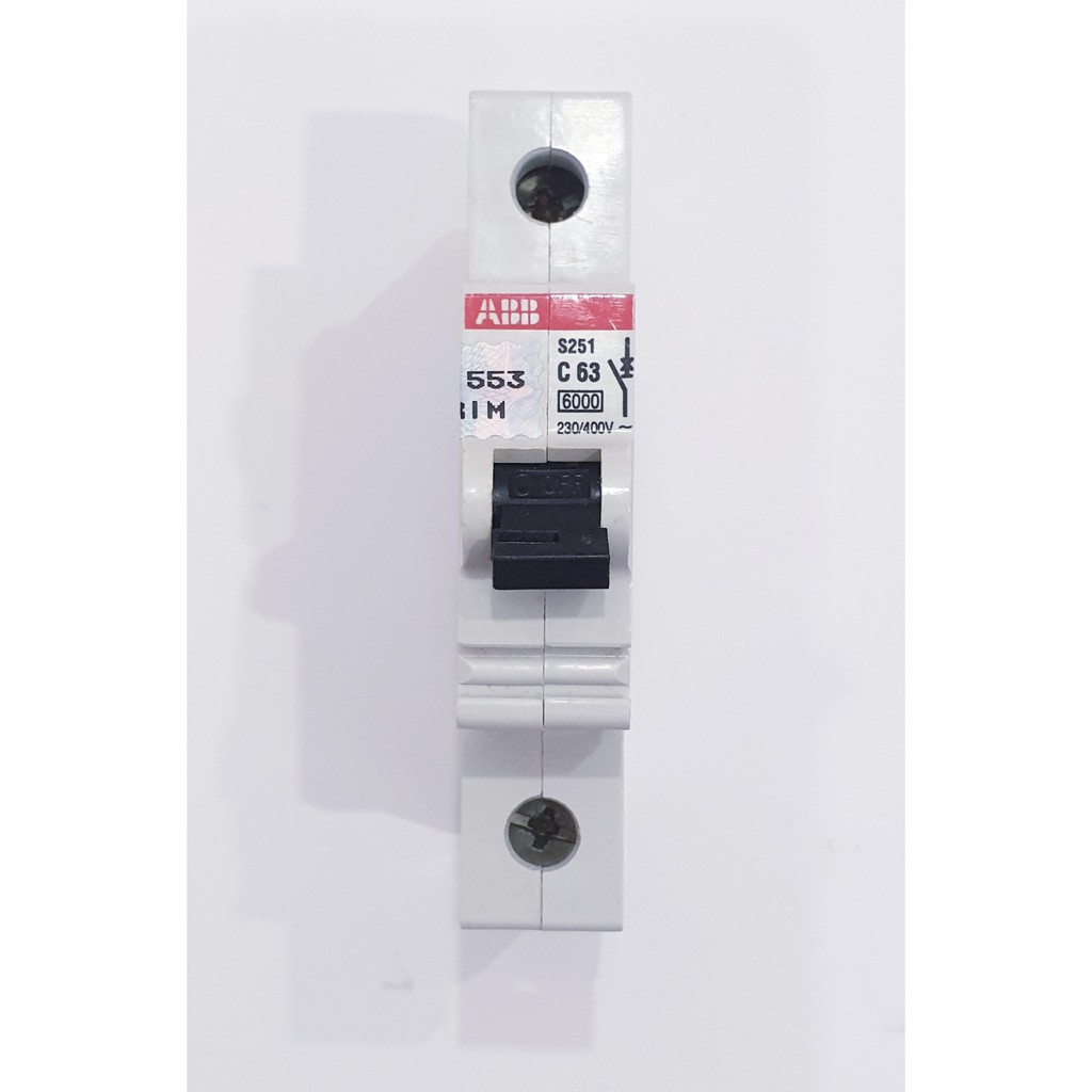 ABB S251 MCB 63A 1P 6ka [100% ORIGINAL] | Shopee Malaysia