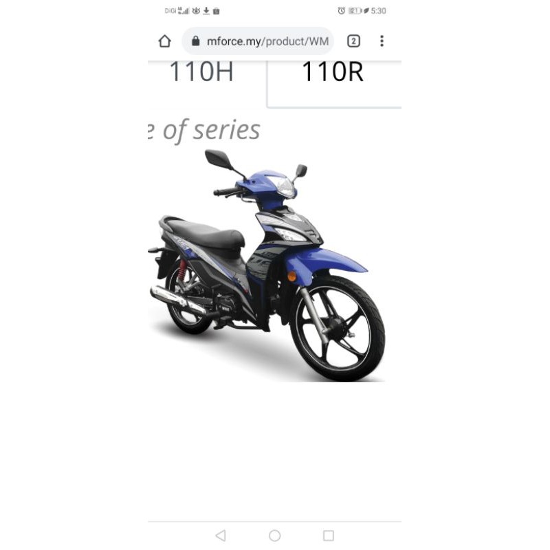 WMOTO VEI H 110CC (2 YEARS OR 20000KM WARRANTY) | Shopee Malaysia