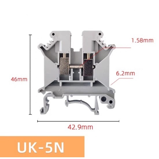 Power Distribution DIN Rail Universal Terminal Blocks Screw Panel Mount ...