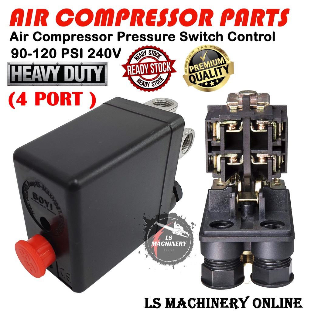 Heavy Duty Air Compressor Pressure Switch Control Valve Automatic Trip ...