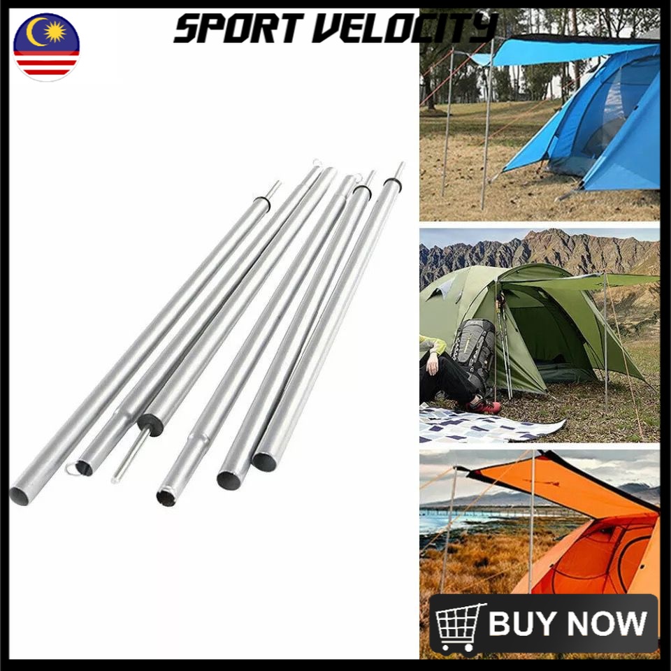 camping equipment Flysheet Stand Pole Iron 2units 200cm Tarp Pole ...