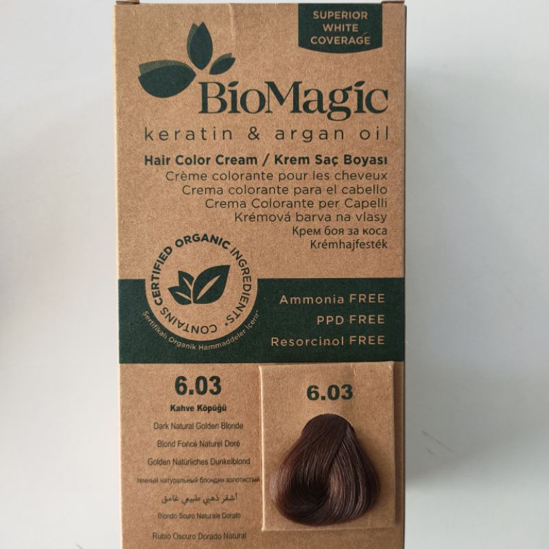 Biomagic Hair Color Cream Brown/Dark Brown/Bitter/Chocolate Brown/Dark ...