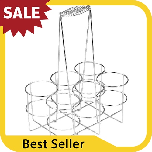 BEST SELLER 6 Bottle Beer Holder Party Beer Basket Rack Wine Caddy ...