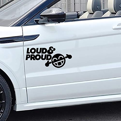 Loud and Proud Exhaust Custom Colour Car Stickers Exterior Decorative ...
