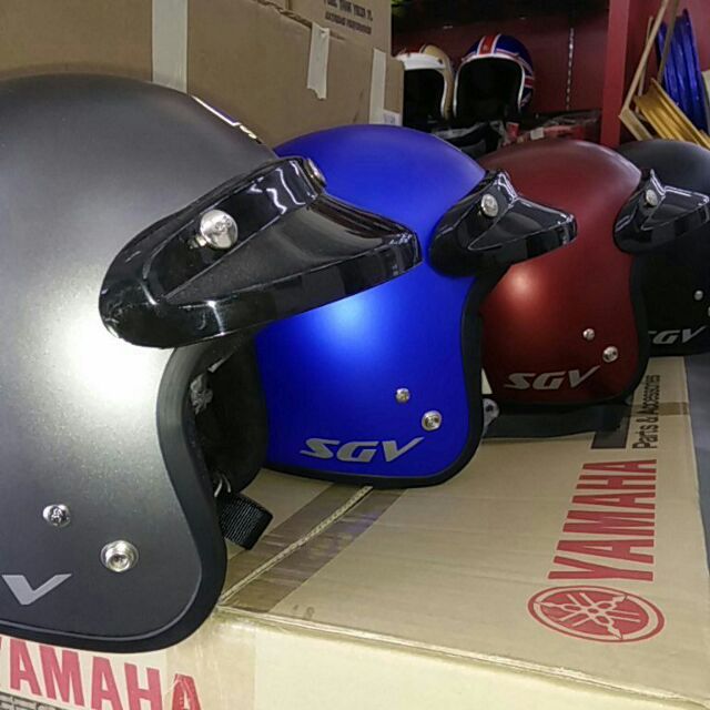 SGV MATT HELMET (MAROON/GREY/BLACK/BLUE) | Shopee Malaysia