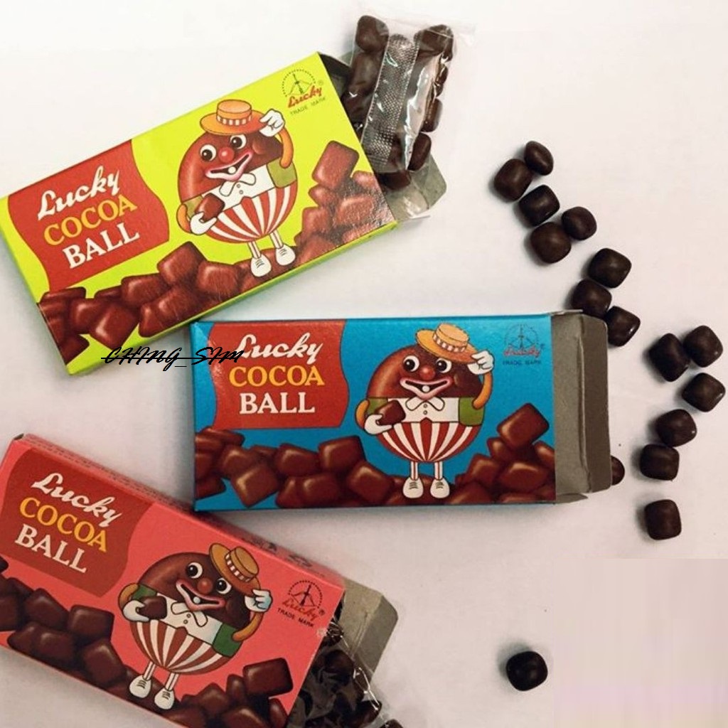 OLD SCHOOL ️ LUCKY COCOA BALL CANDY 6G X 30 BOXES (180G)CHILDHOOD SNACKS | Shopee Malaysia