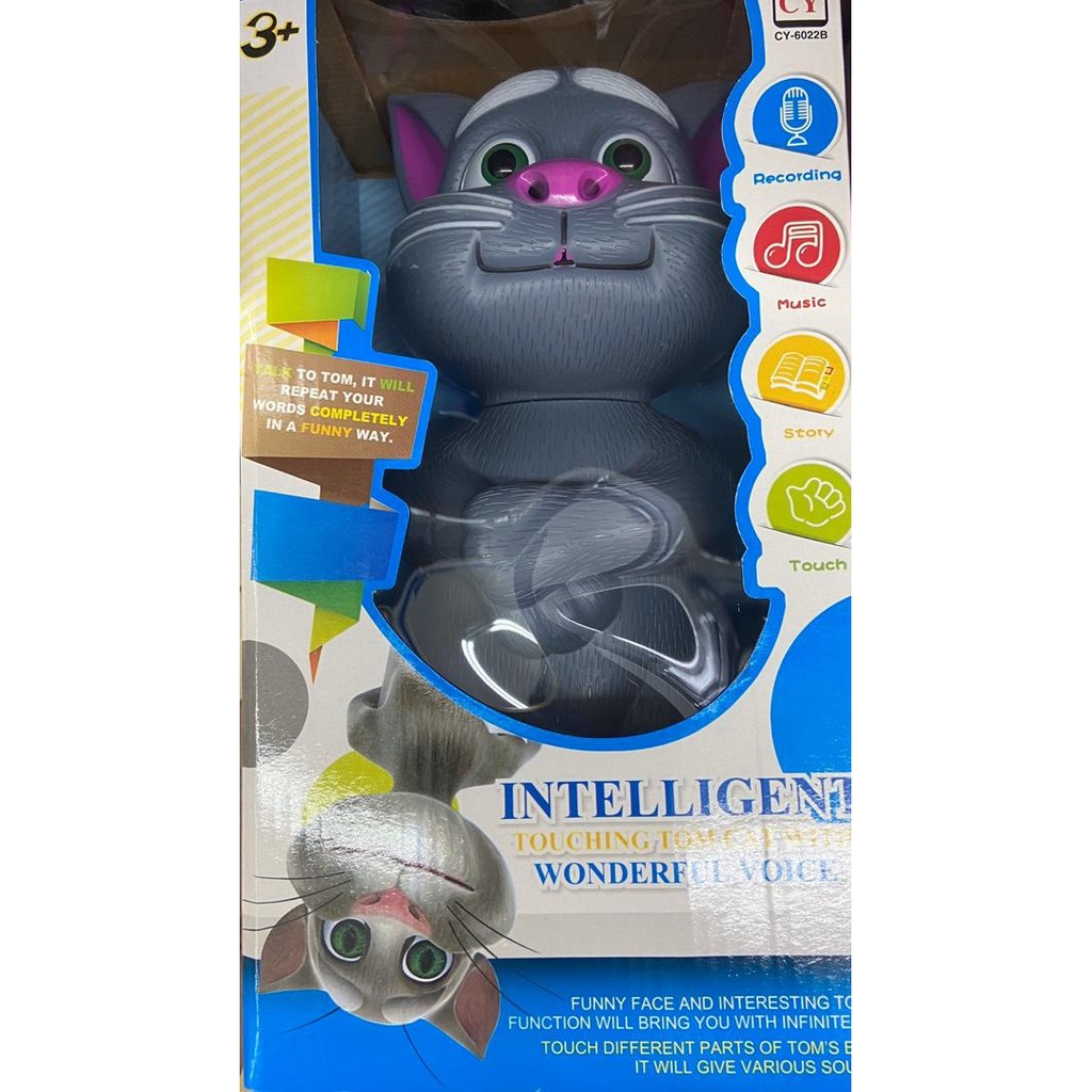 Smart Tom Cat / Talking Tom Cat Record Story Tell Music Sing Respond ...