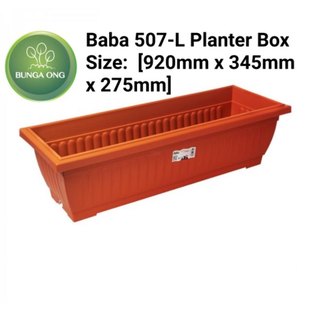 Baba 507-L Planter Box - Rectangular Pot Size:[920mm x 345mm x 275mm ...