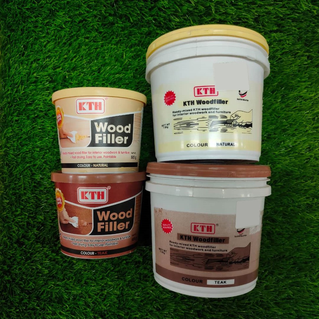 500G / 1.5KG KTH Wood Filler Putty Filler Woodwork Furniture Interior ...
