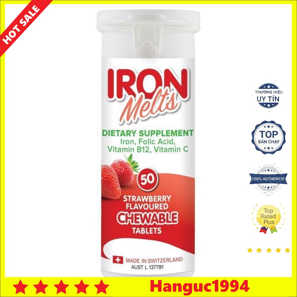 Genuine Australian Iron Supplement Lozenges for Pregnant and Children ...