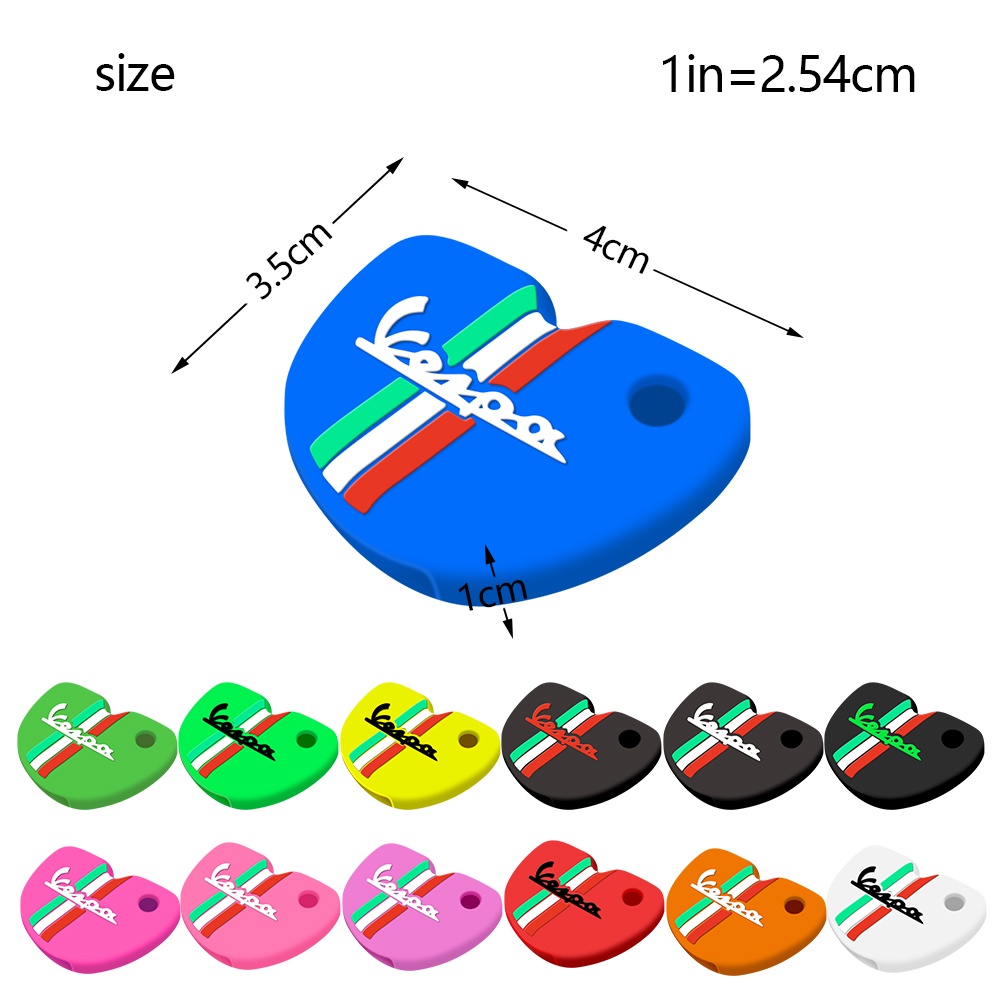 1PC Vespa Silicone Rubber key Case Cover For Vespa Enrico Piaggio ...