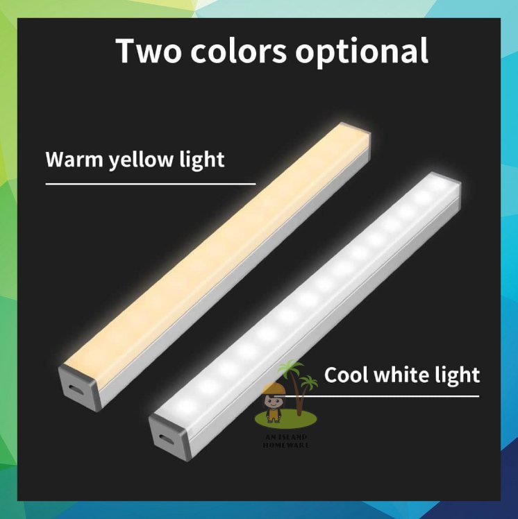 【HOMEWARE】LED Motion Sensor Light Bar Portable USB Rechargeable Auto ...