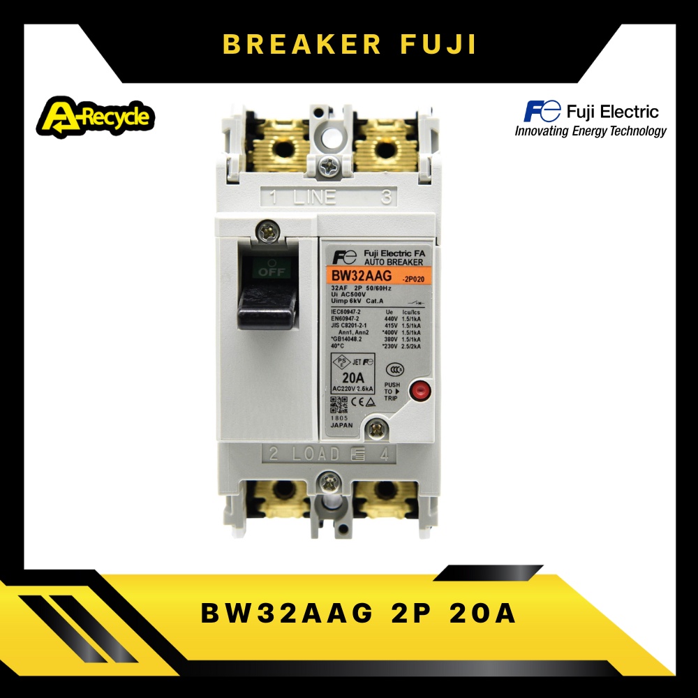 FUJI MCCB BW32AAG 2P 20A BREAKER NEW | Shopee Malaysia