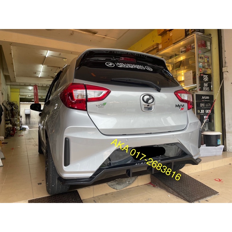 Perodua Myvi 2022 Rear Diffuser V1 Bodykit With Paint | Shopee Malaysia