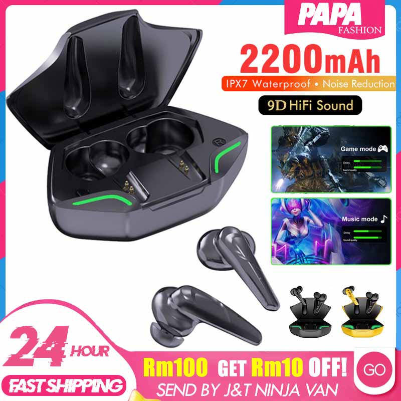 Gaming Headsets G11 Low Latency TWS Bluetooth 5.1 Headphone Sports ...